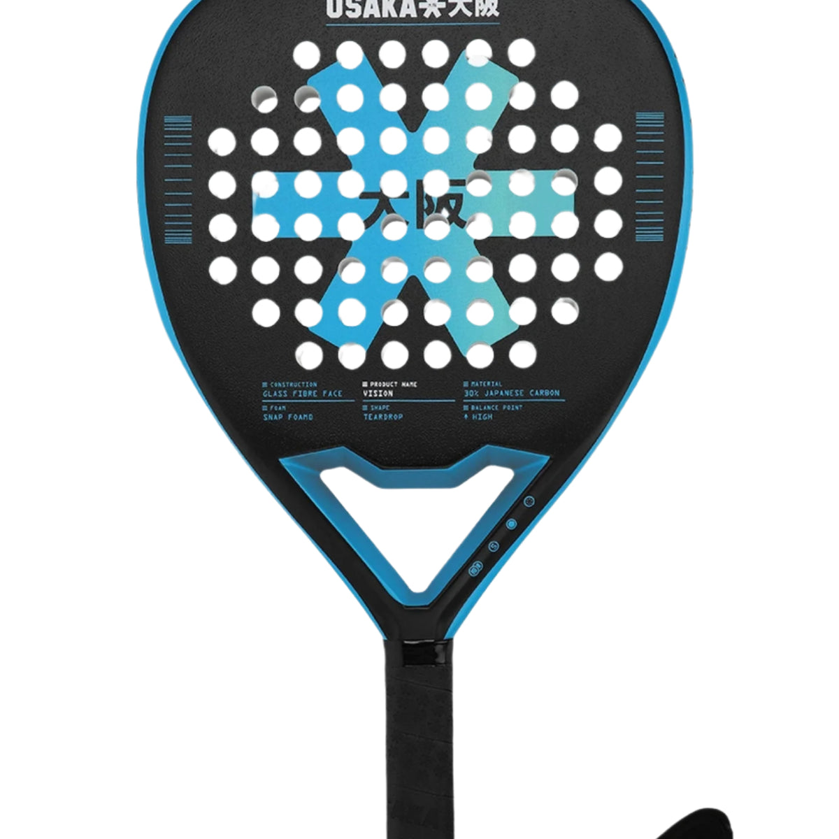 Osaka Padel Racket - Vision - Power | Electric Blue – Racket Central